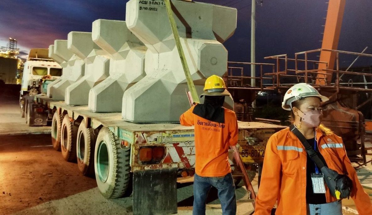 Map Ta Phut Industrial Port Development Phase 3 (Stage 1), Thailand ...